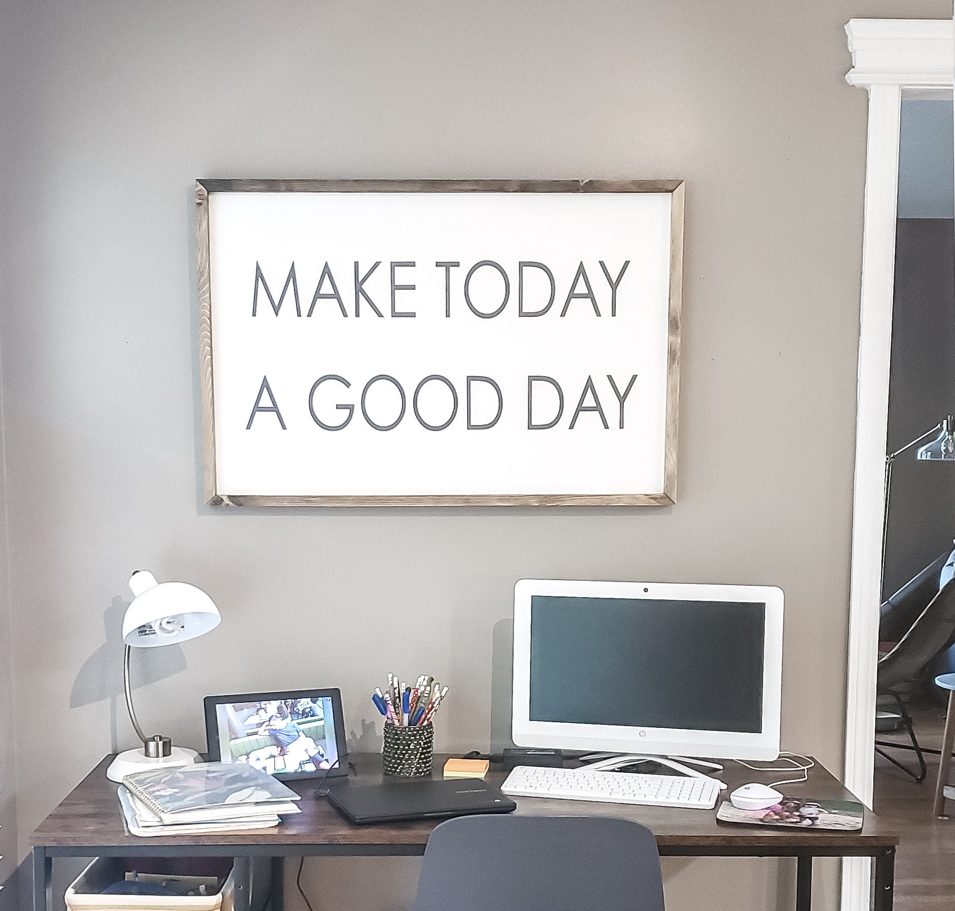 Farmhouse Wall Decor, Inspirational Sign, Wood Sign, Inspirational Wall ...