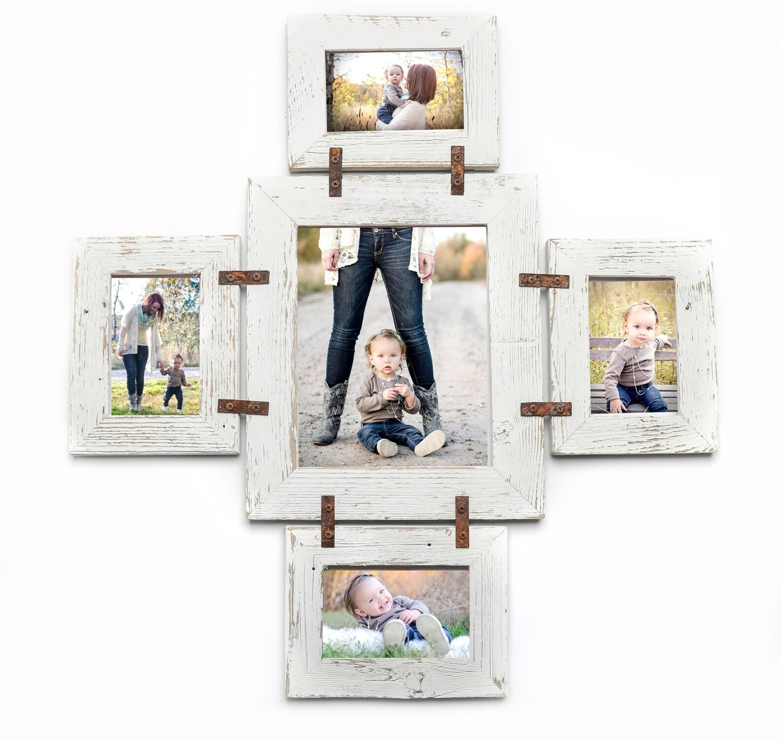Barnwood Collage Frame. Multi Opening Frame. Rustic Picture - Etsy