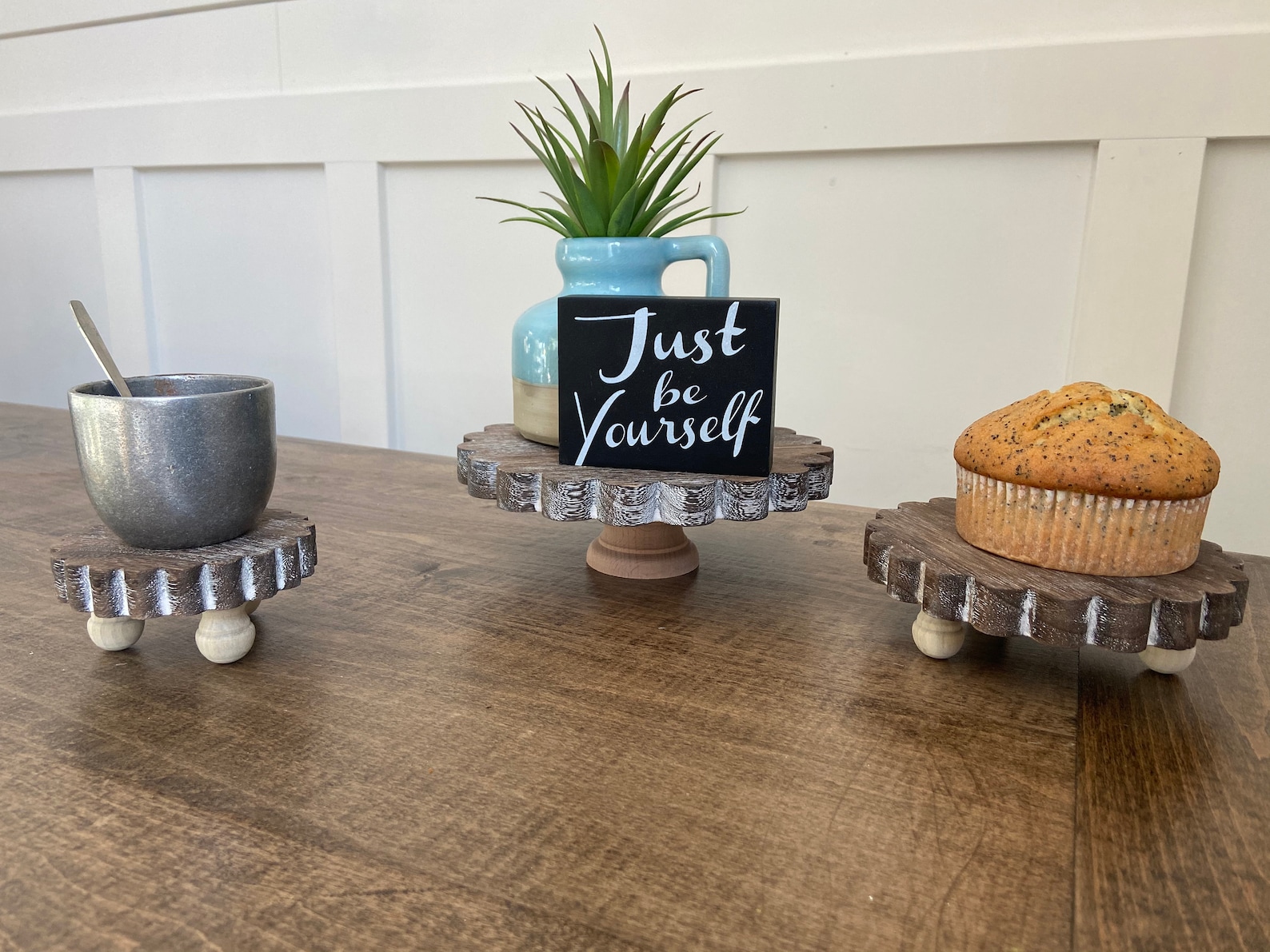 Two Tiered Tray, Tiered Tray Decor, Farmhouse Tiered Tray, Farmhouse ...