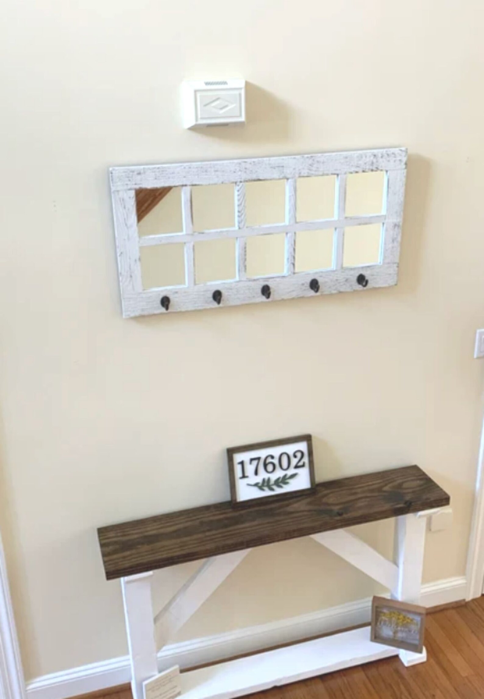 10 Pane Farmhouse Wall Decor Window Mirror Rustic Window - Etsy