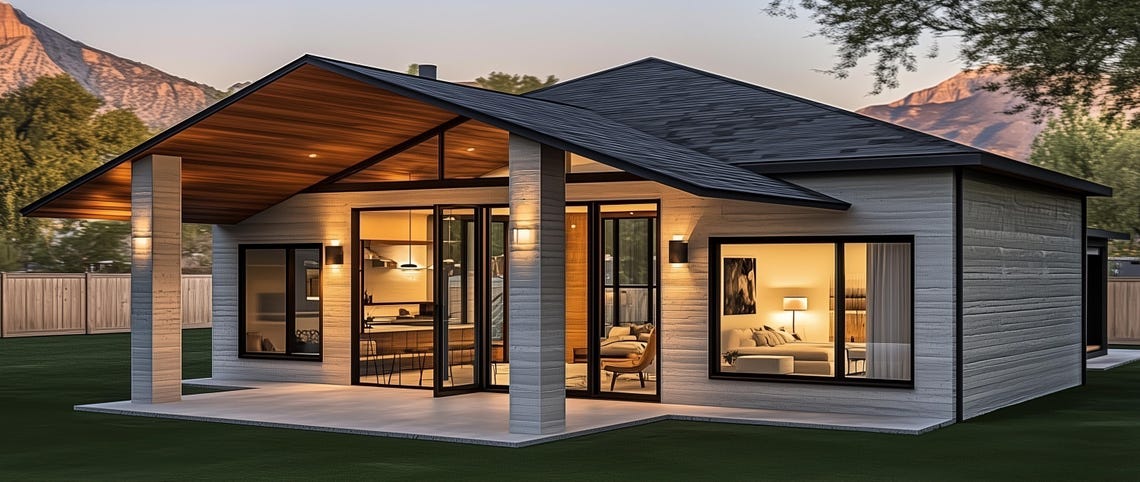2,340 SF Mid-century Modern House Plans | 3 Bed Luxury Ranch Blueprint ...