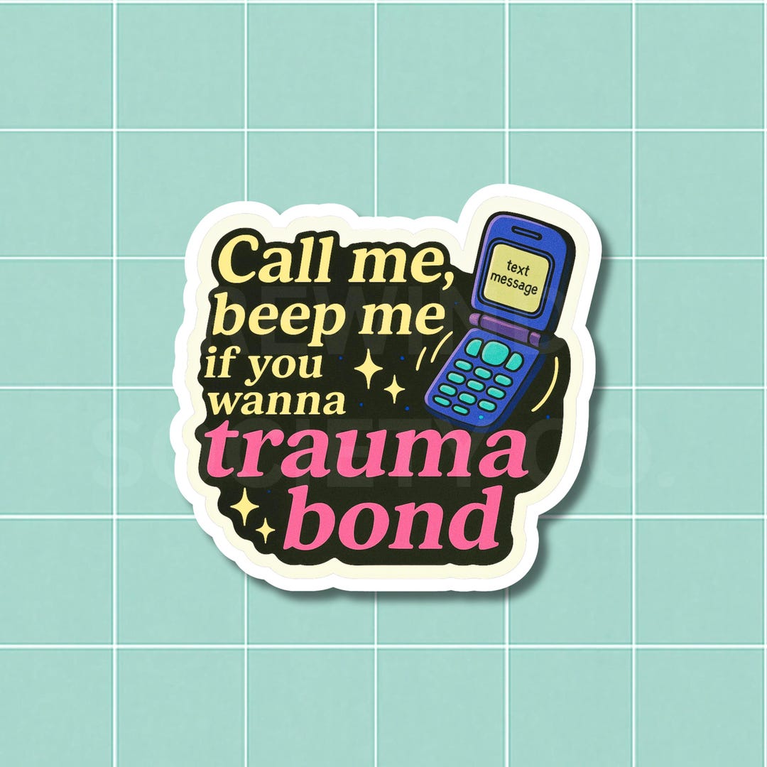 Kim Possible Flip Phone Sticker: Y2K Nostalgia Humor Decal, Call Me ...