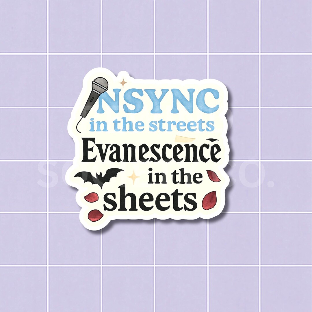 NSYNC Evanescence Sticker: Funny Y2K Music Vinyl Decal - Etsy