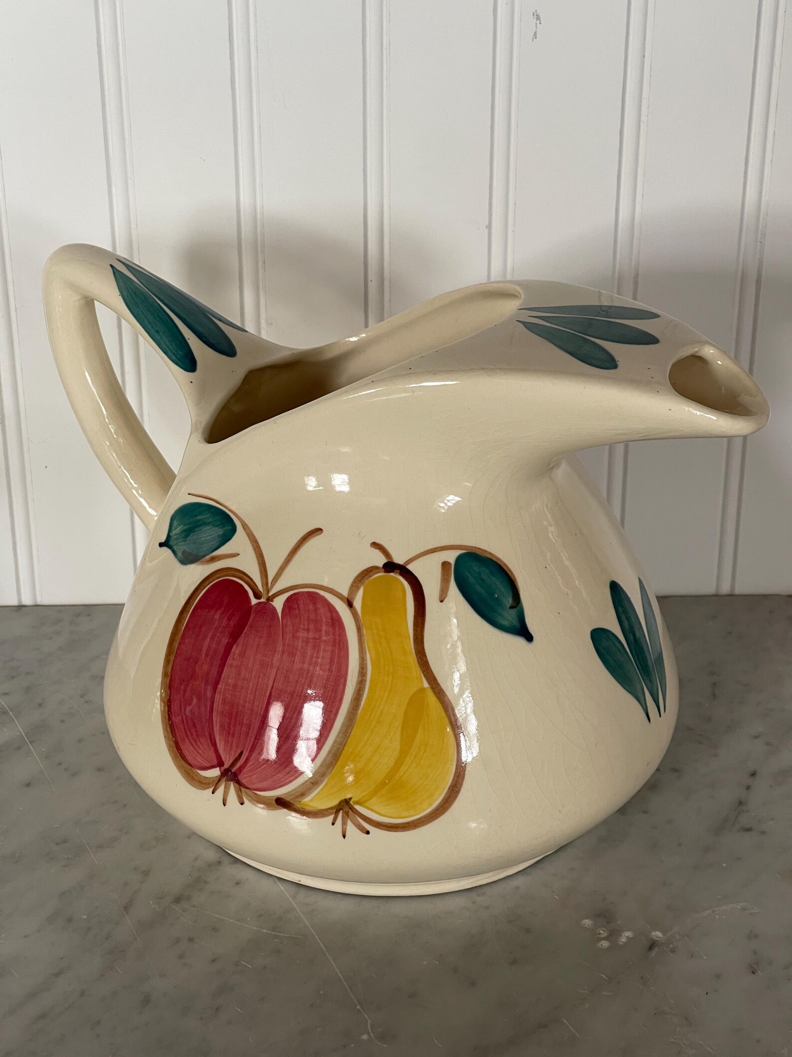 Purinton Pottery Hand Painted Fruit Design Ceramic Pitcher - Etsy