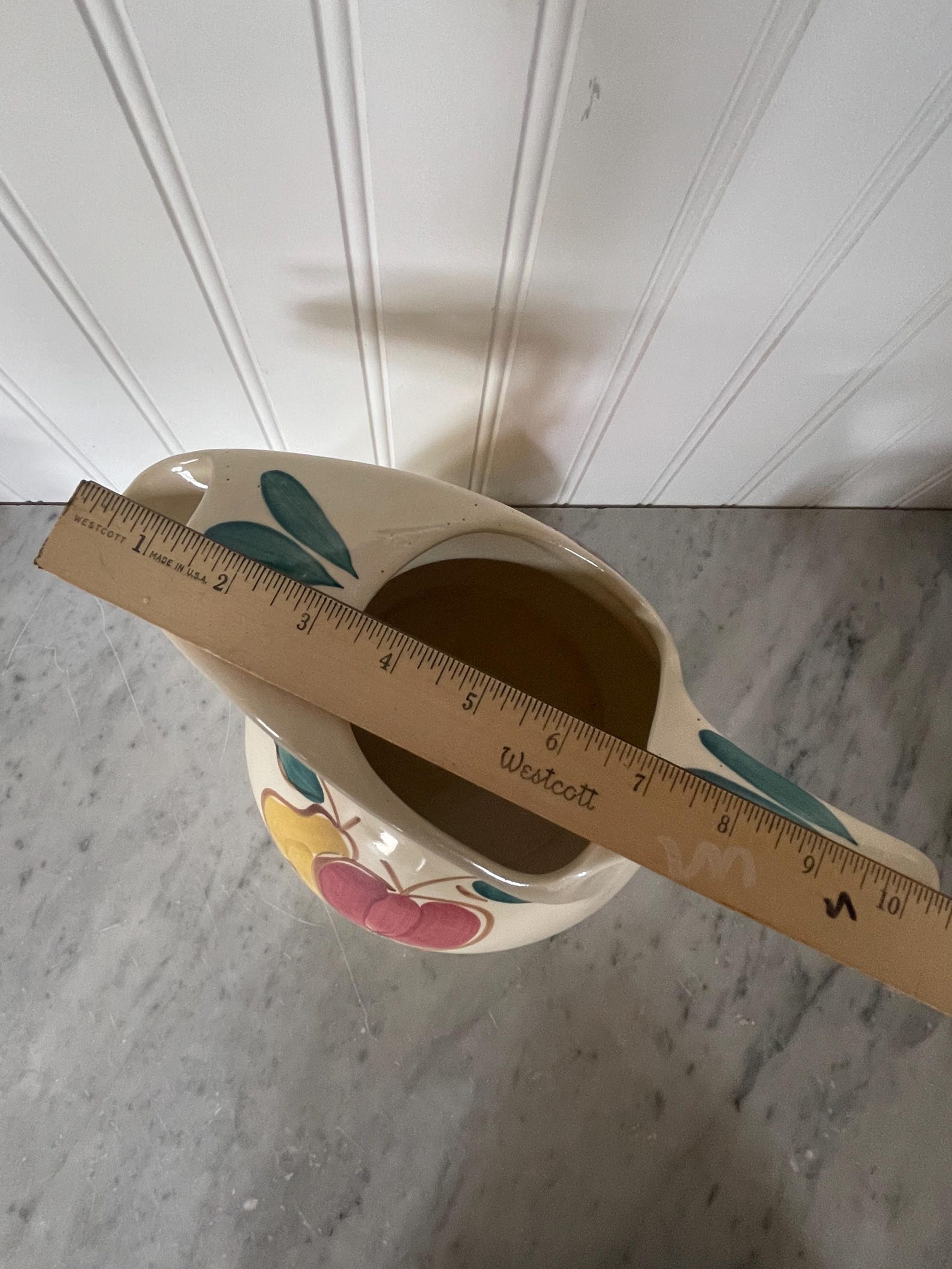 Purinton Pottery Hand Painted Fruit Design Ceramic Pitcher - Etsy