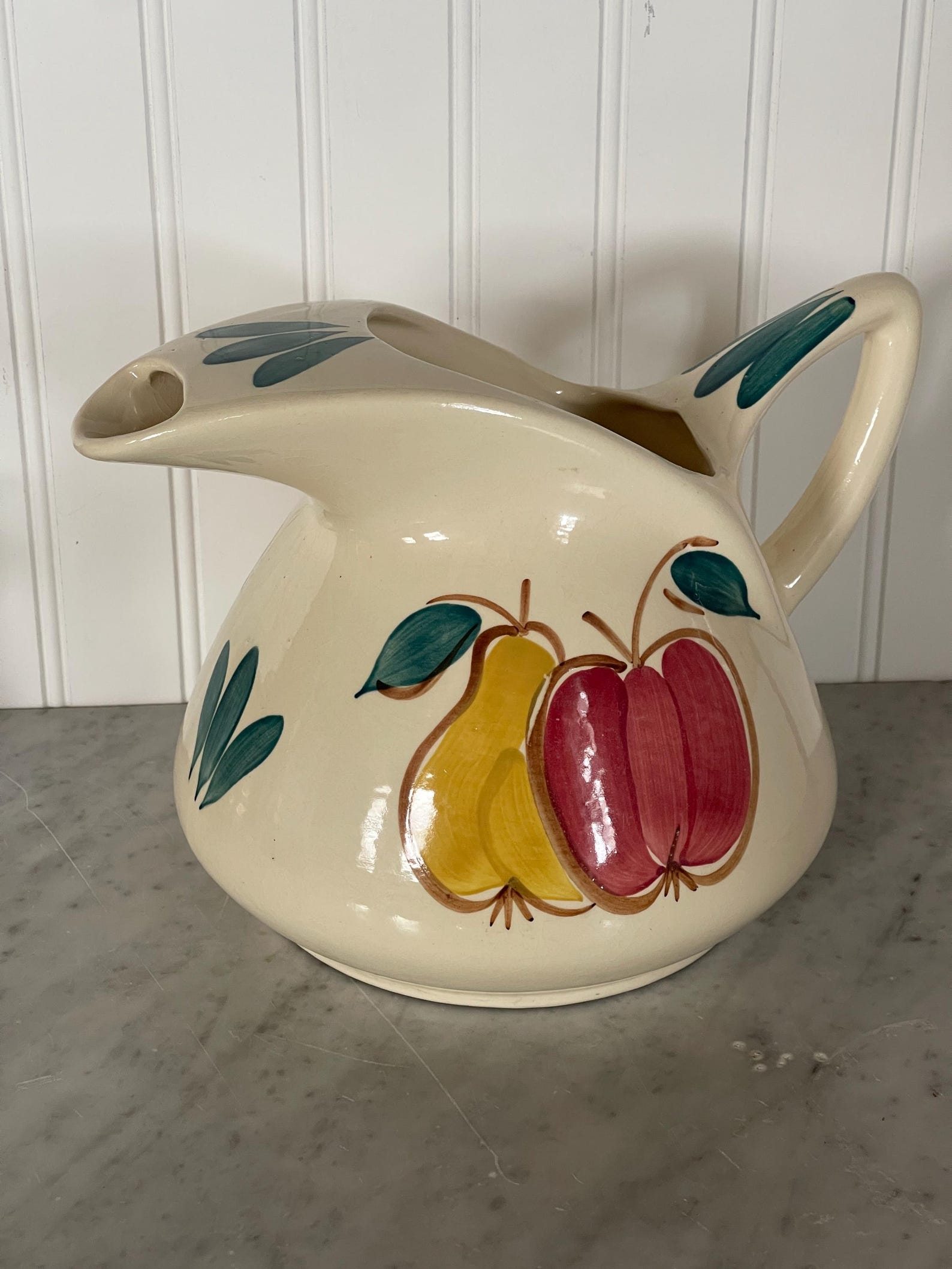 Purinton Pottery Hand Painted Fruit Design Ceramic Pitcher - Etsy
