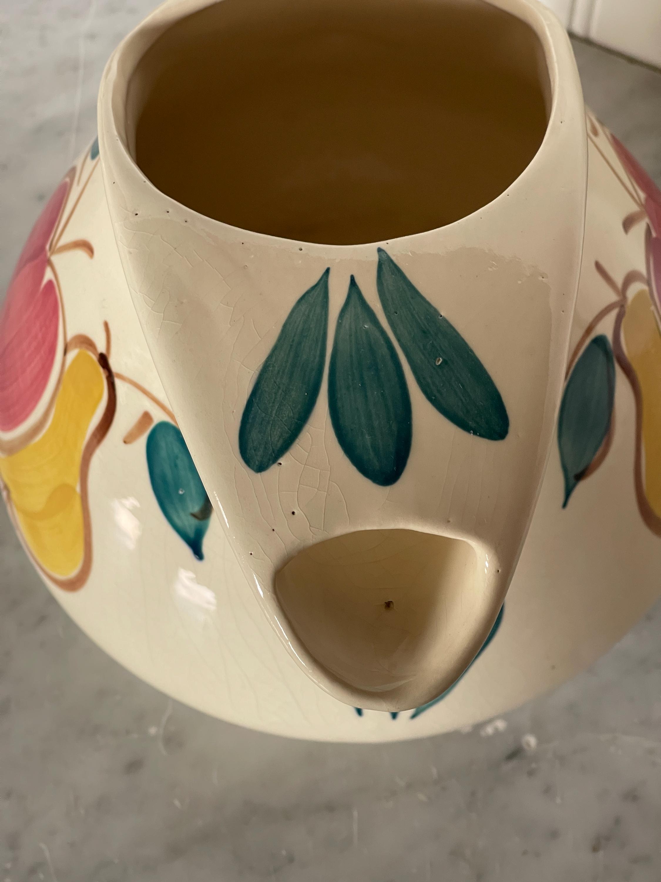 Purinton Pottery Hand Painted Fruit Design Ceramic Pitcher - Etsy