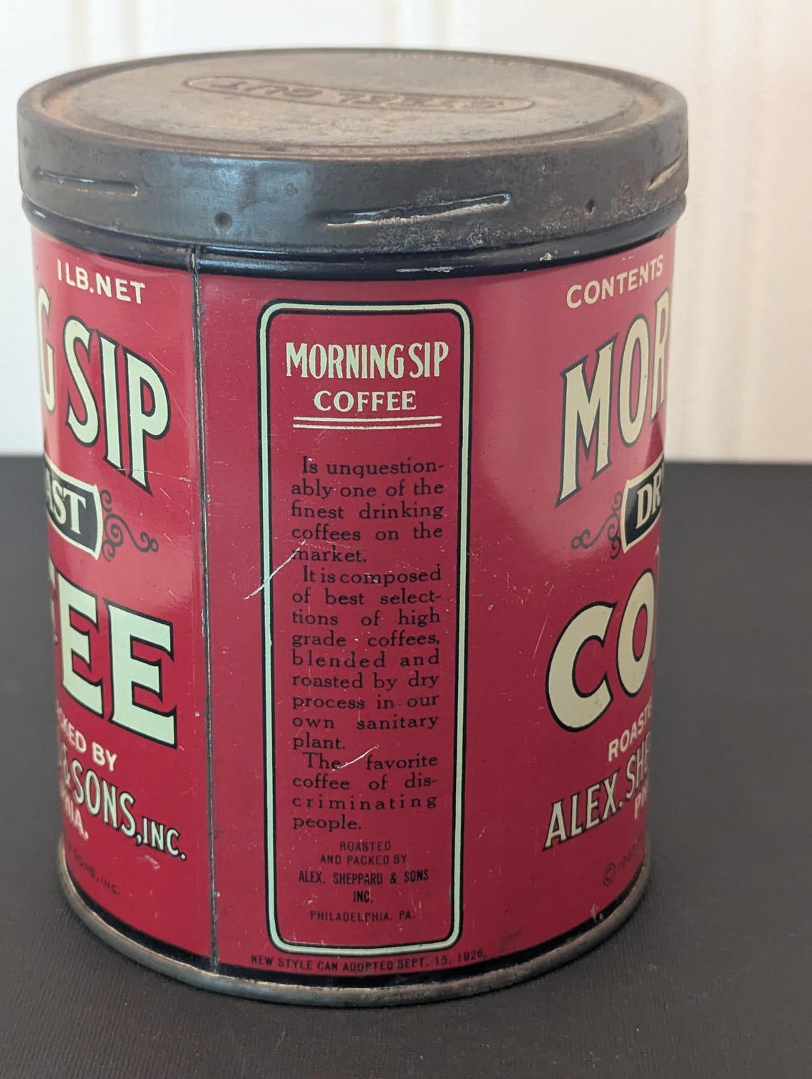 Vintage Morning Sip Coffee Can: Alex Sheppard & Sons, Philadelphia - Etsy