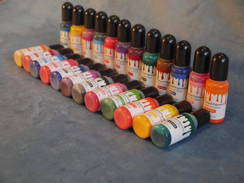 Jesmonite Pigment Set: 24 Vibrant Colors for Resin & Crafts. RPP 180 ...