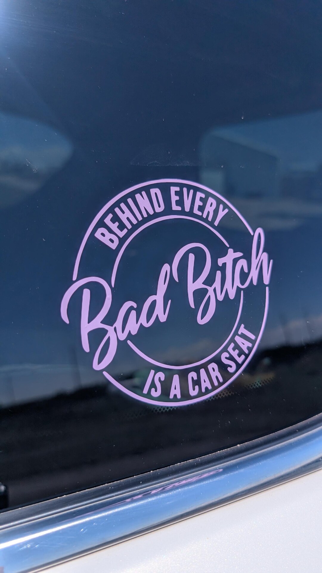 Bad B**** Car Seat Sticker// Window Decal// Fade Resistant// Car ...