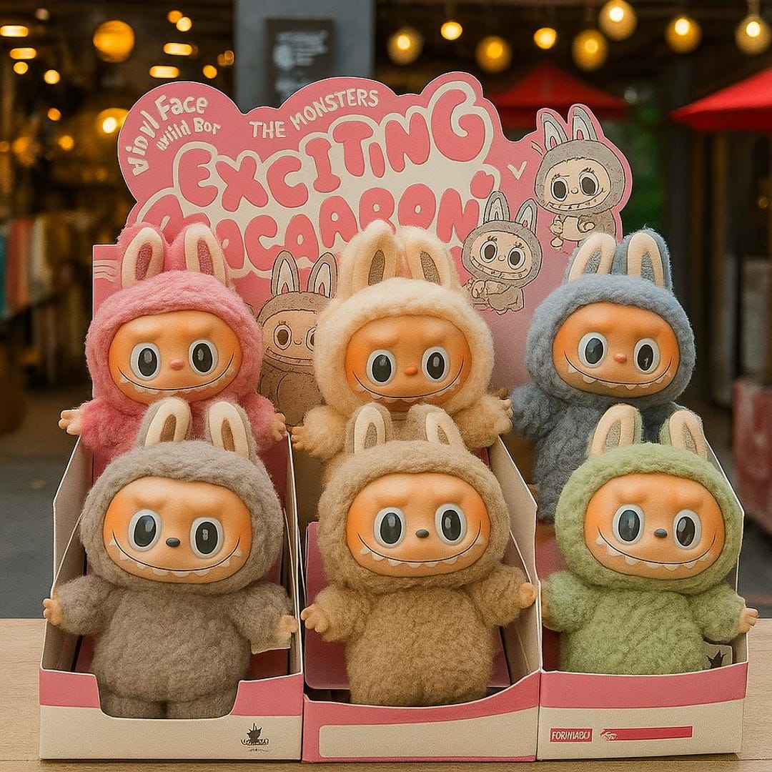 Cute Labu Bu Keychain, Anime PVC Character Doll Pendant | Hot-selling ...