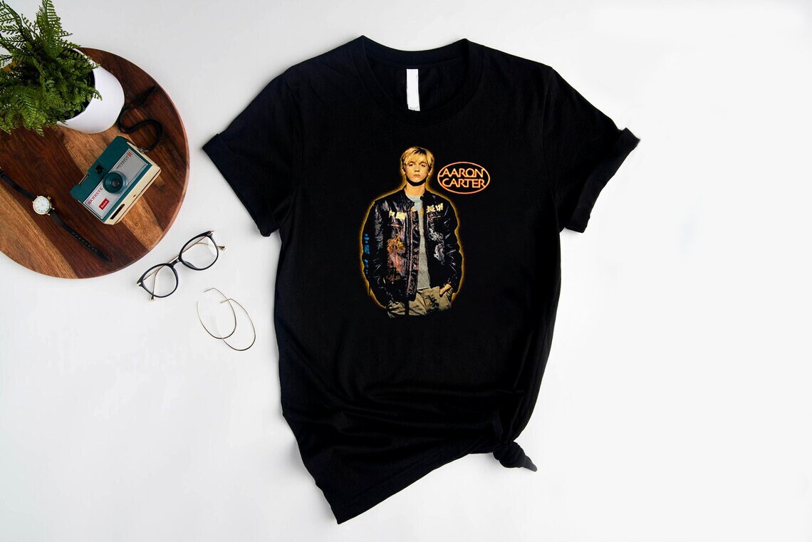 Vintage Aaron Carter Shirt, Aaron Carter Rap Hip Hop Shirt, Rip Aaron ...