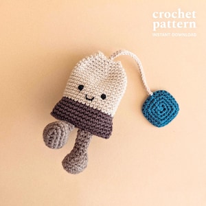 Crochet Pattern - Little Tea Mate | Cute Tea Bag Amigurumi | Instant ...