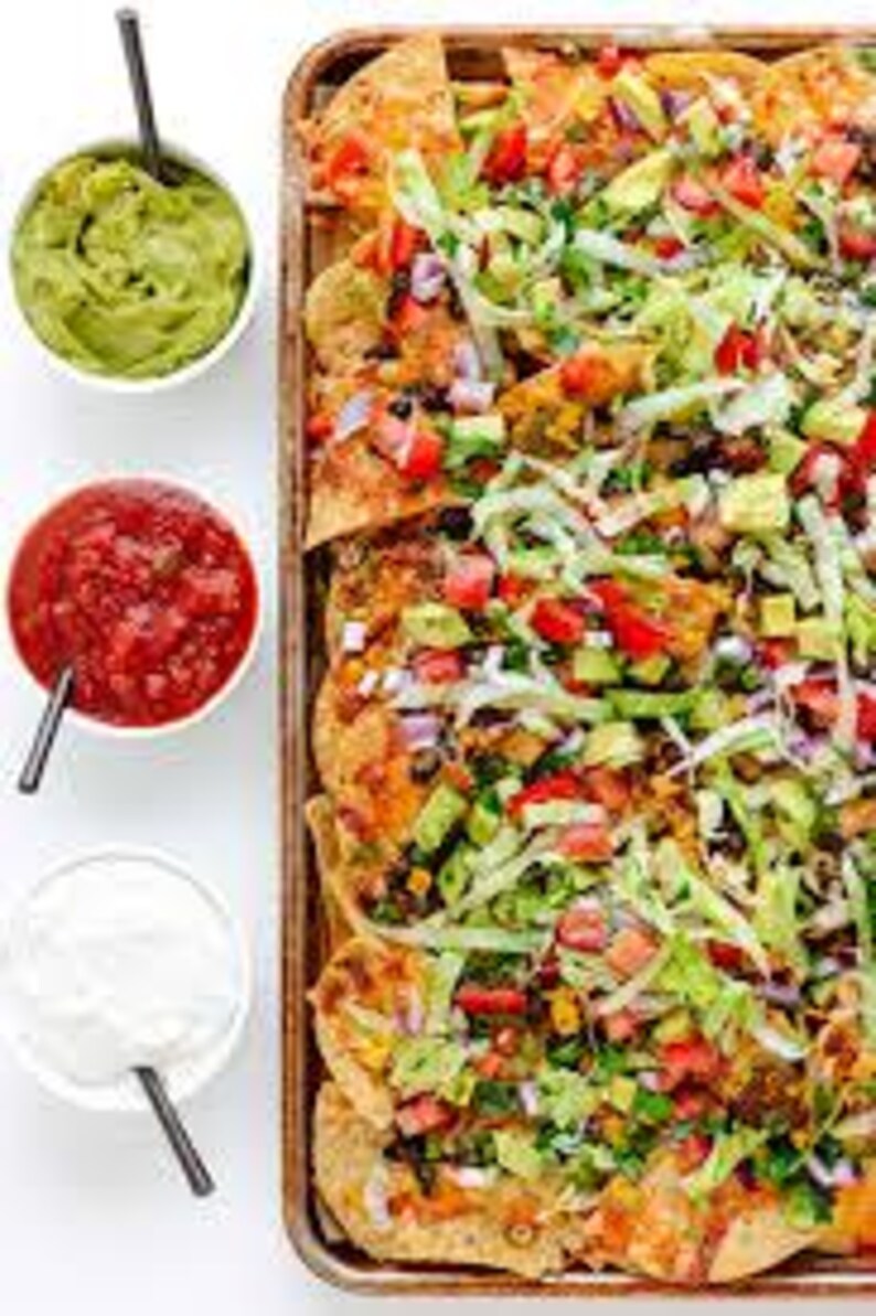 Nachos Recipe Card: Easy Tex-mex Dinner (digital Download) - Etsy
