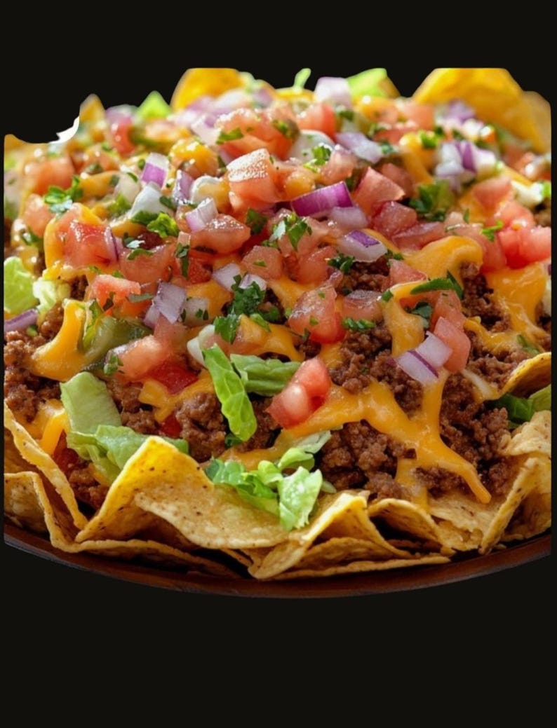 Nachos Recipe Card: Easy Tex-mex Dinner (digital Download) - Etsy