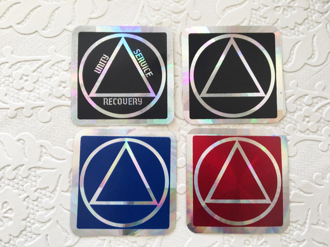 1980s 3 X 3 AA Sticker Alcoholics Anonymous Prism Reflective - Etsy