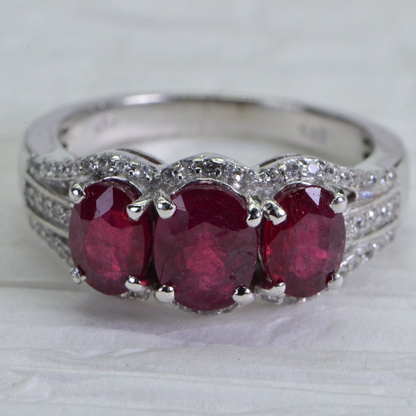Large Ruby Ring - Etsy