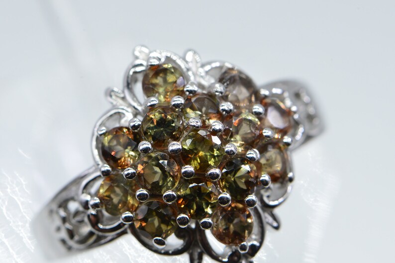 Diaspore Zultanite Turkizite Cluster Ring Sterling Silver Very | Etsy