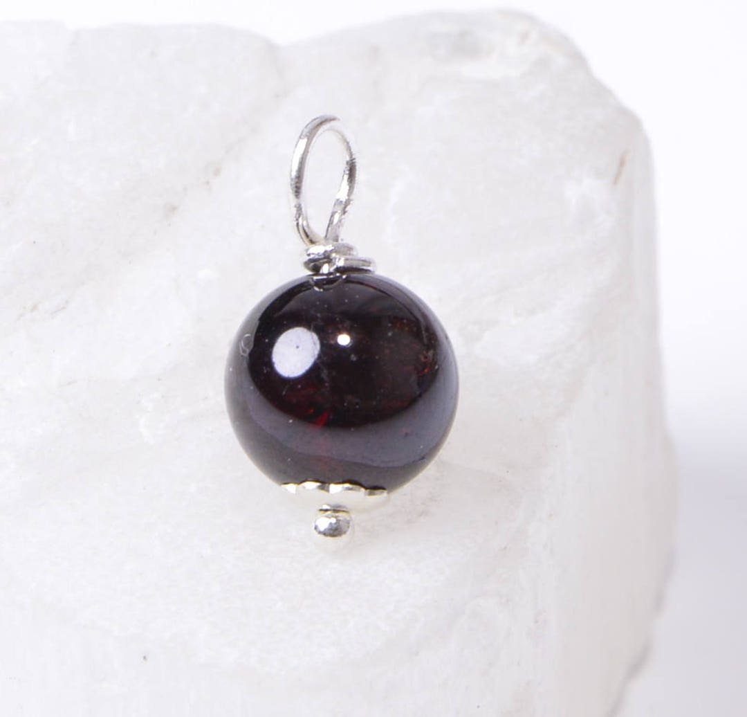 Garnet Beads 6 Mm Wire Wrapped Head Pin Silver Wire - Etsy