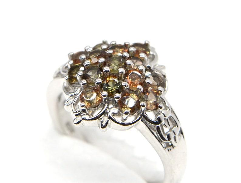 Diaspore Zultanite Turkizite Cluster Ring Sterling Silver Very | Etsy