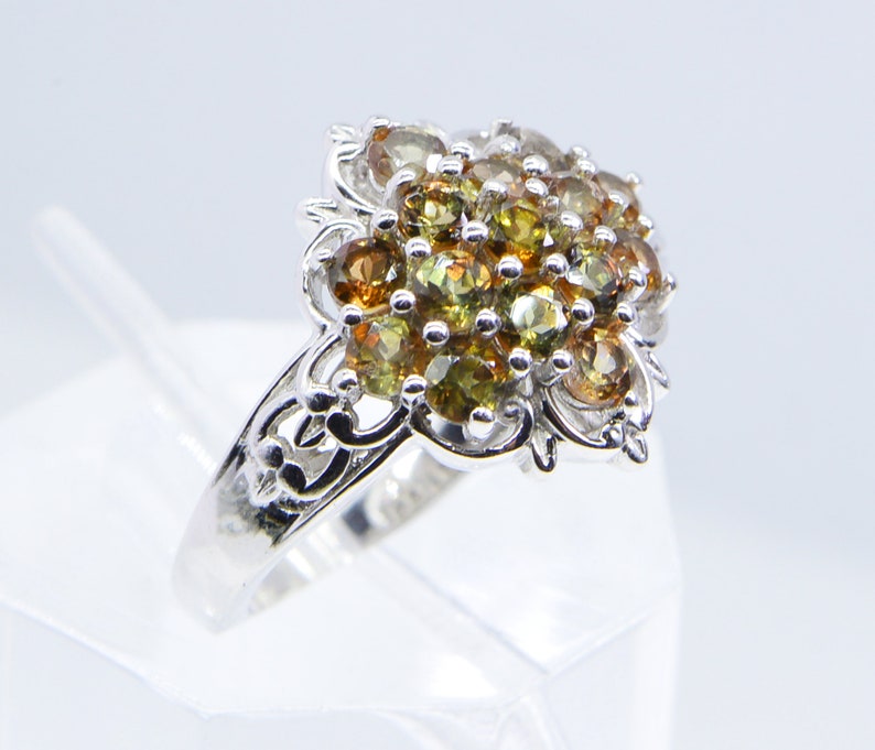 Diaspore Zultanite Turkizite Cluster Ring Sterling Silver Very | Etsy