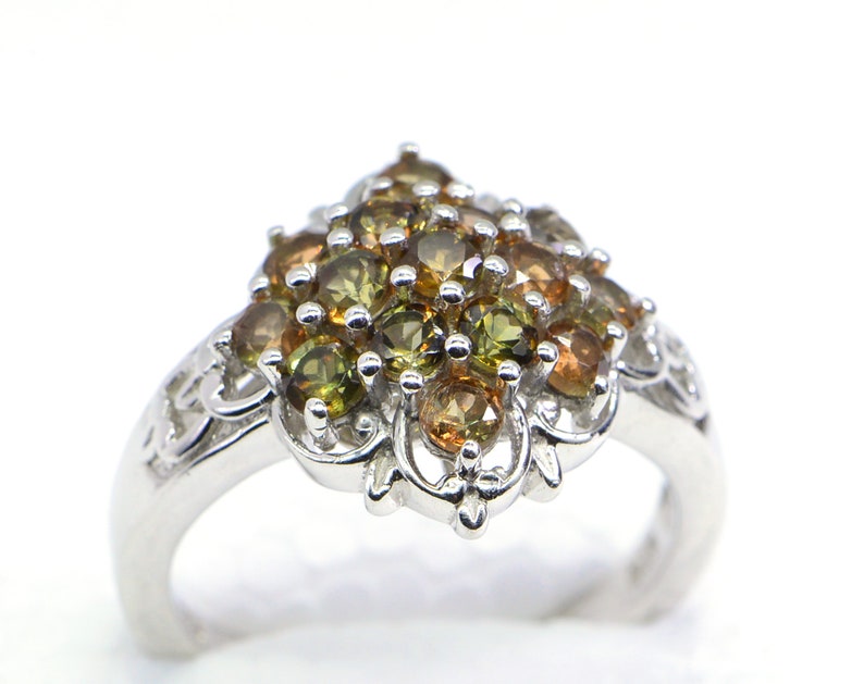 Diaspore Zultanite Turkizite Cluster Ring Sterling Silver Very | Etsy