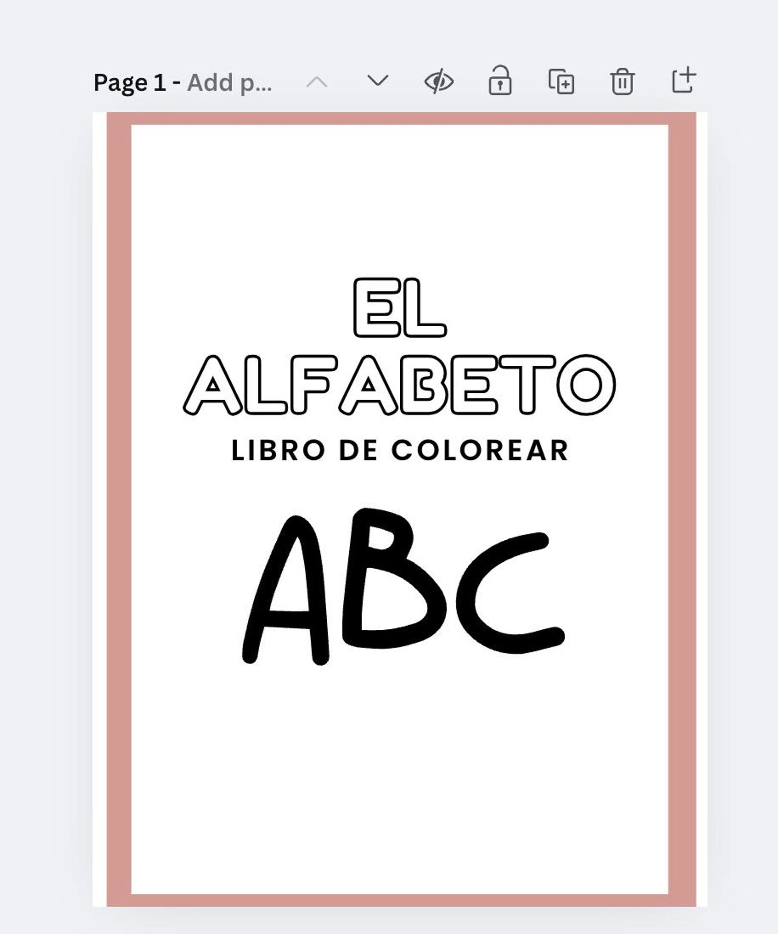 El Alfabeto-libro De Colorear - Etsy