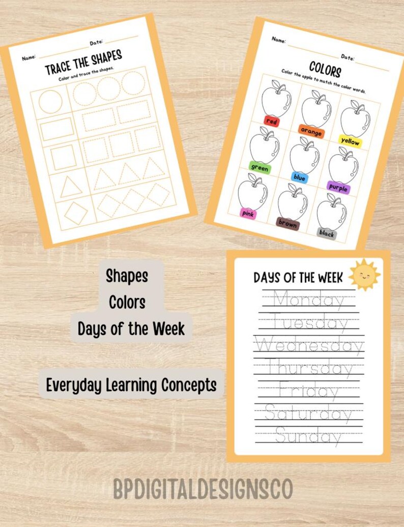 Preschool Learning Workbook | Printable Preschool Activities | Numbers ...