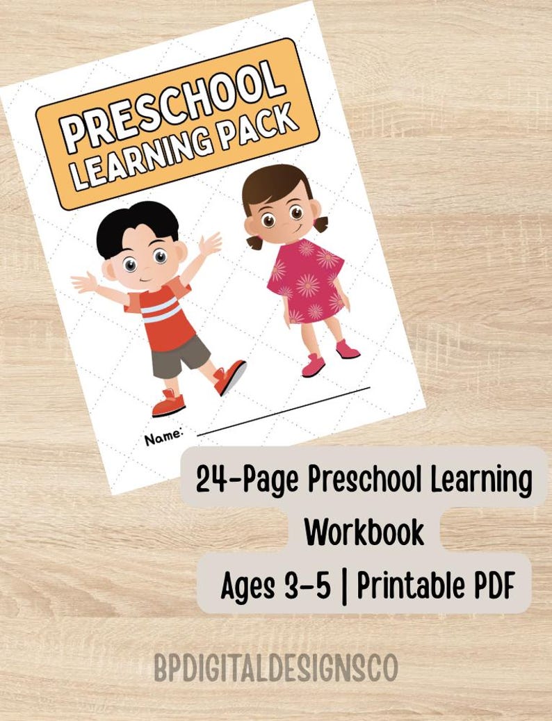 Preschool Learning Workbook | Printable Preschool Activities | Numbers ...