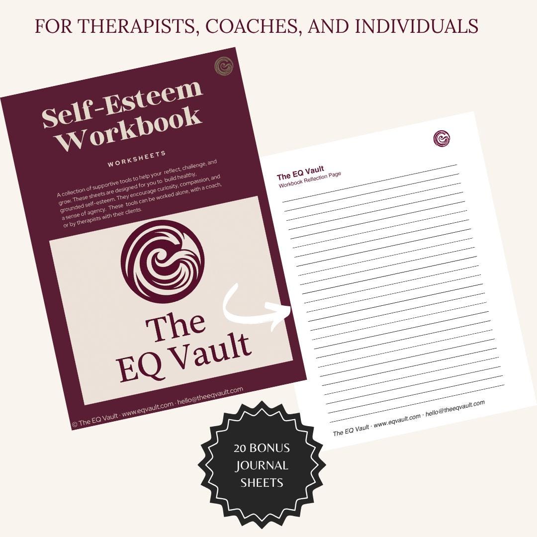 Self-esteem Workbook Printable Confidence Worksheets – Self Worth ...