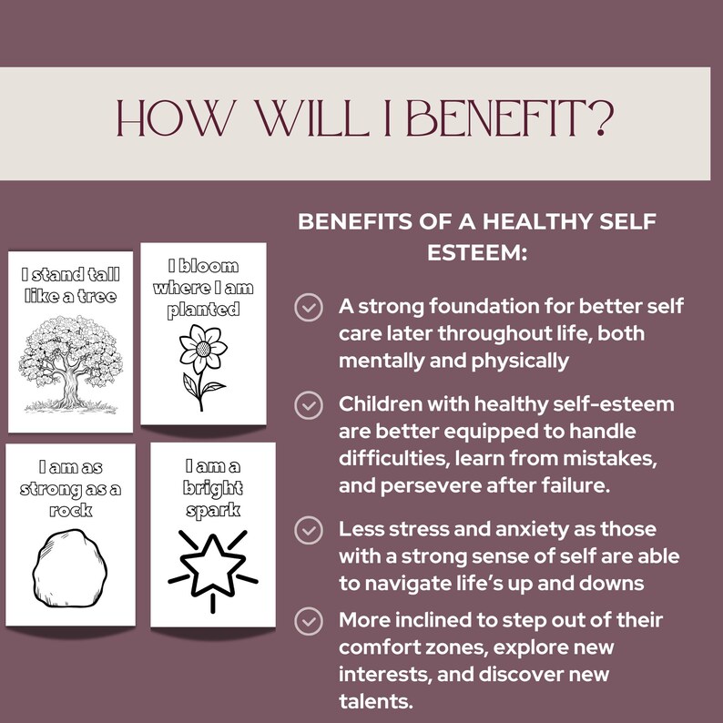 Positive Affirmation Coloring Cards for Kids – Confidence & Mindfulness ...