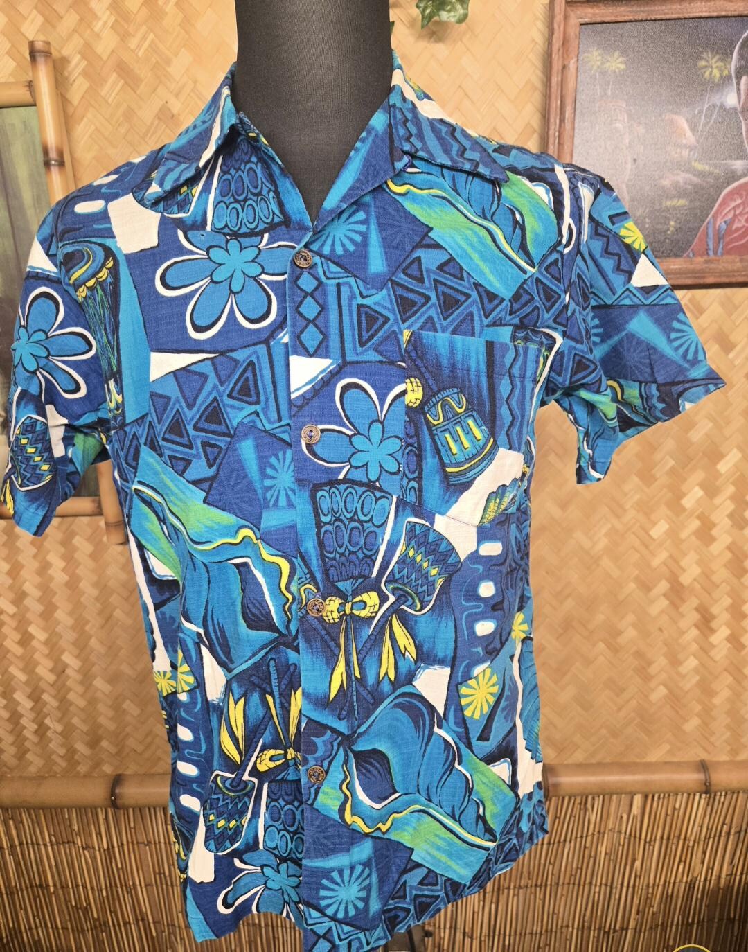 Vintage Kiilani by Shaheen Hawaiian Barkcloth Aloha Shirt M1158 - Etsy