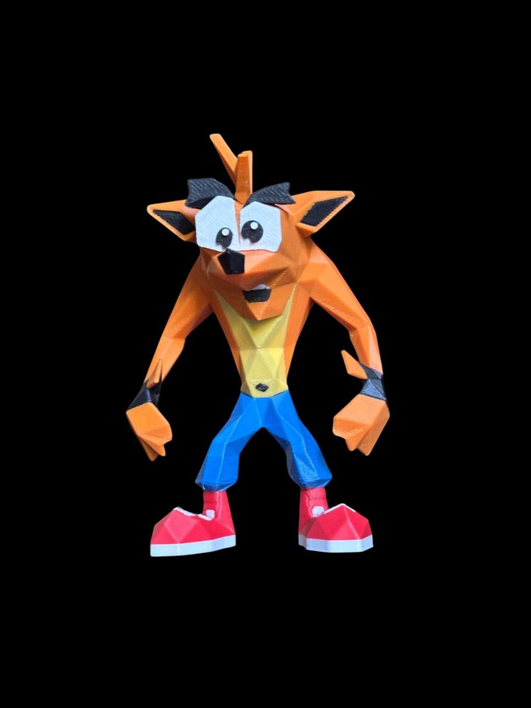Crash Bandicoot Low Poly in 3D Printed – Collectible Action Figure - Etsy