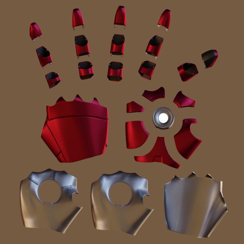 Wearable Iron Man Glove STL | 3D Printable Cosplay Armor Gauntlet ...