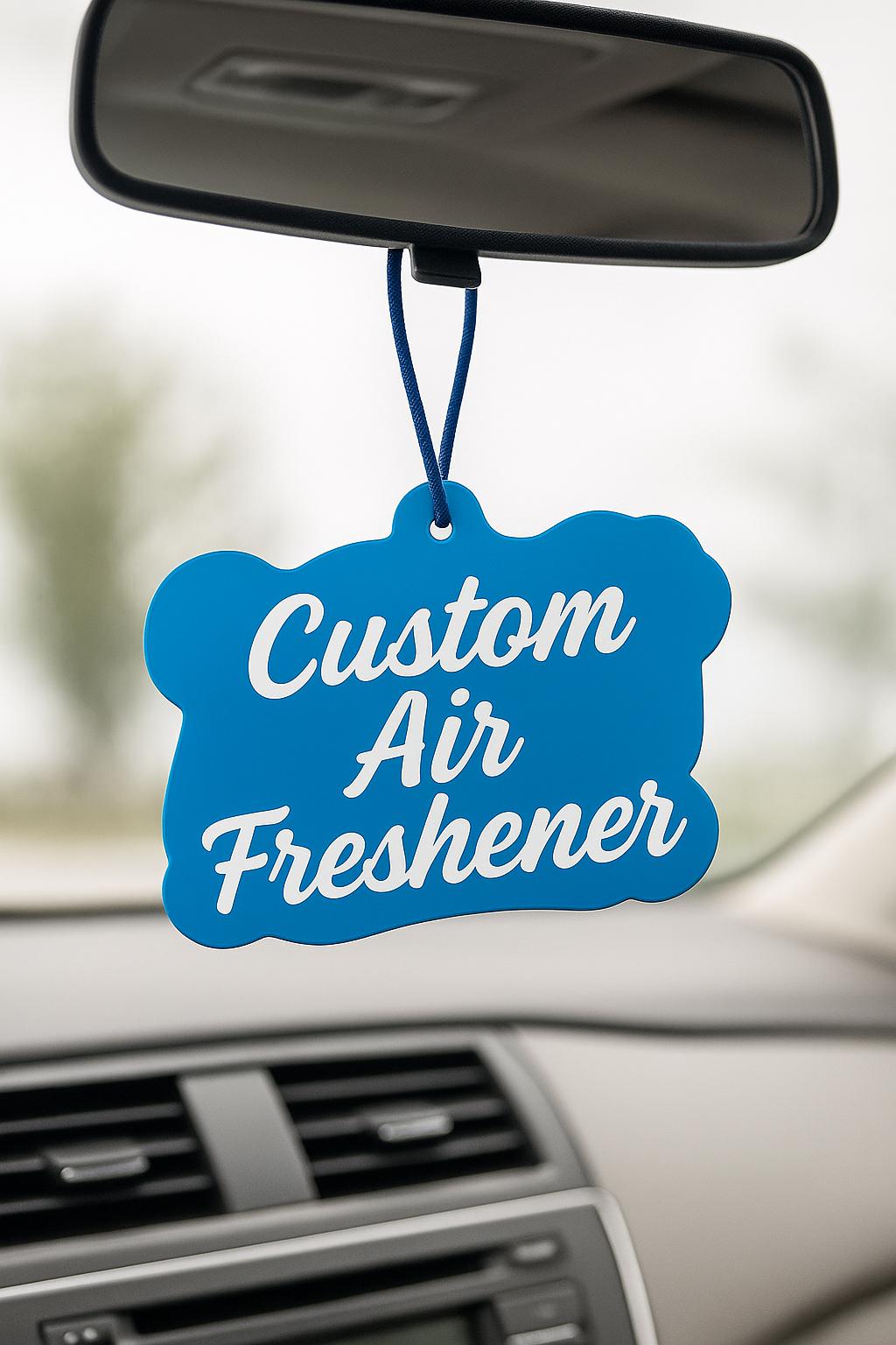 1000x Custom Car Air Freshener With Logo Personalised Hanging Freshener ...