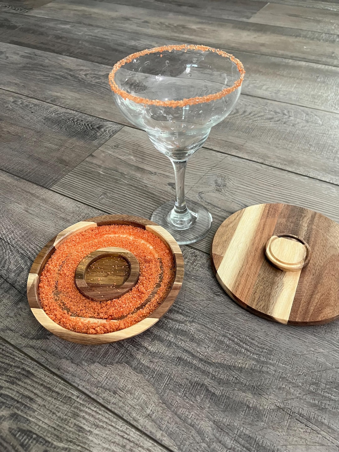 Handcrafted Wood Cocktail Glass Rimmer: Margarita & Bloody Mary Bar ...