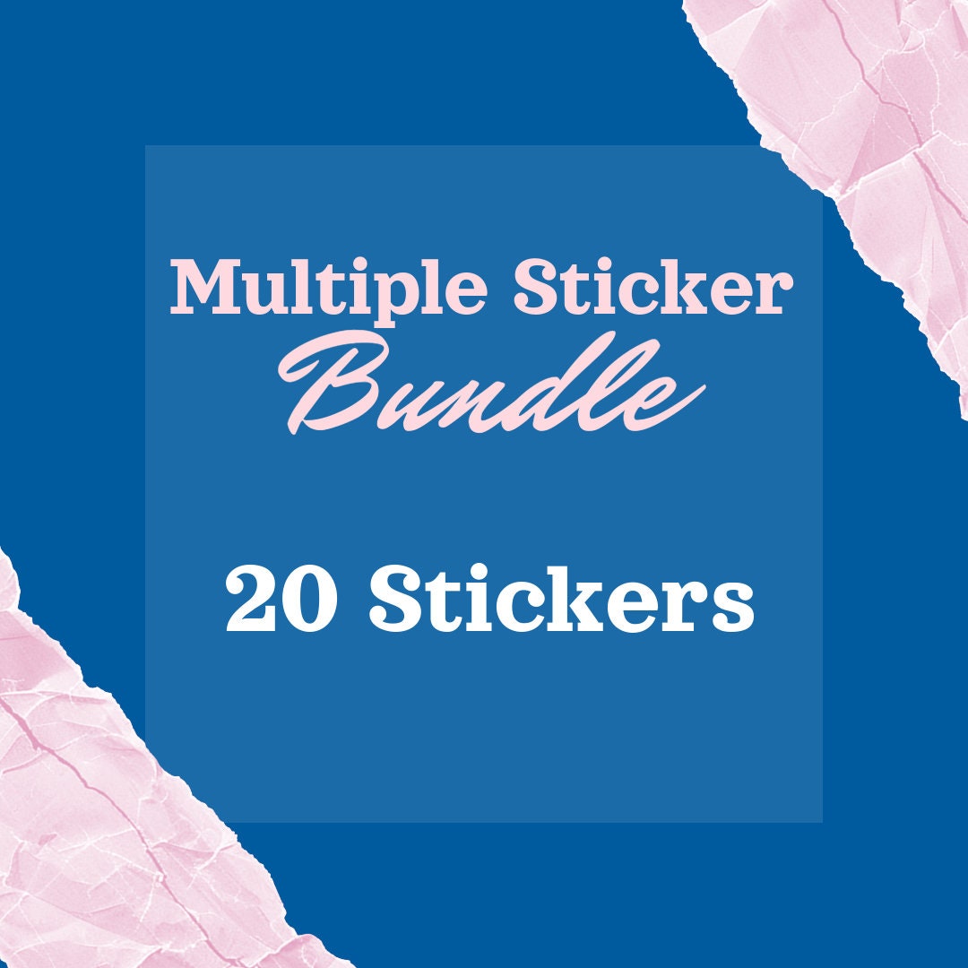 Multiple Sticker Bundle - 20 Sticker Bundle - Mix and Match - Etsy.de