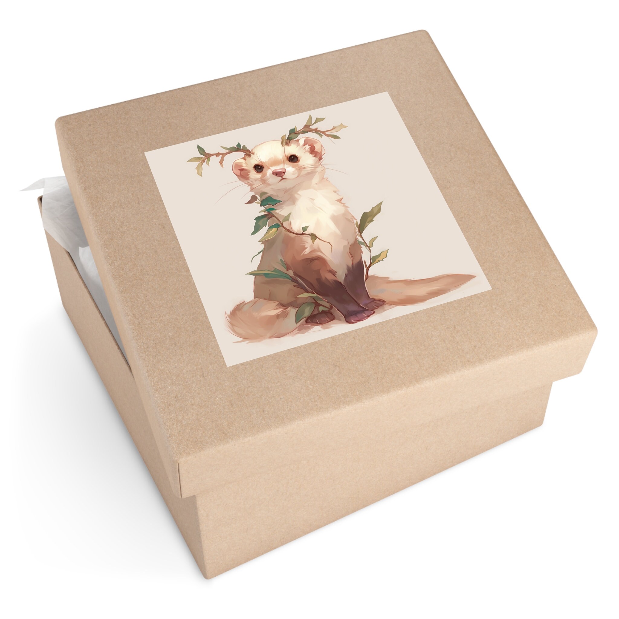 Fantasy Ferrets, Ivy Druid, Square Stickers, Indoor\outdoor - Etsy