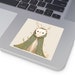 Fantasy Ferrets, Druid in Sage Cloak, Square Stickers, Indooroutdoor - Etsy