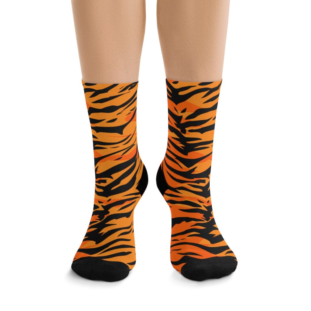 Tiger Crew Socks - Etsy