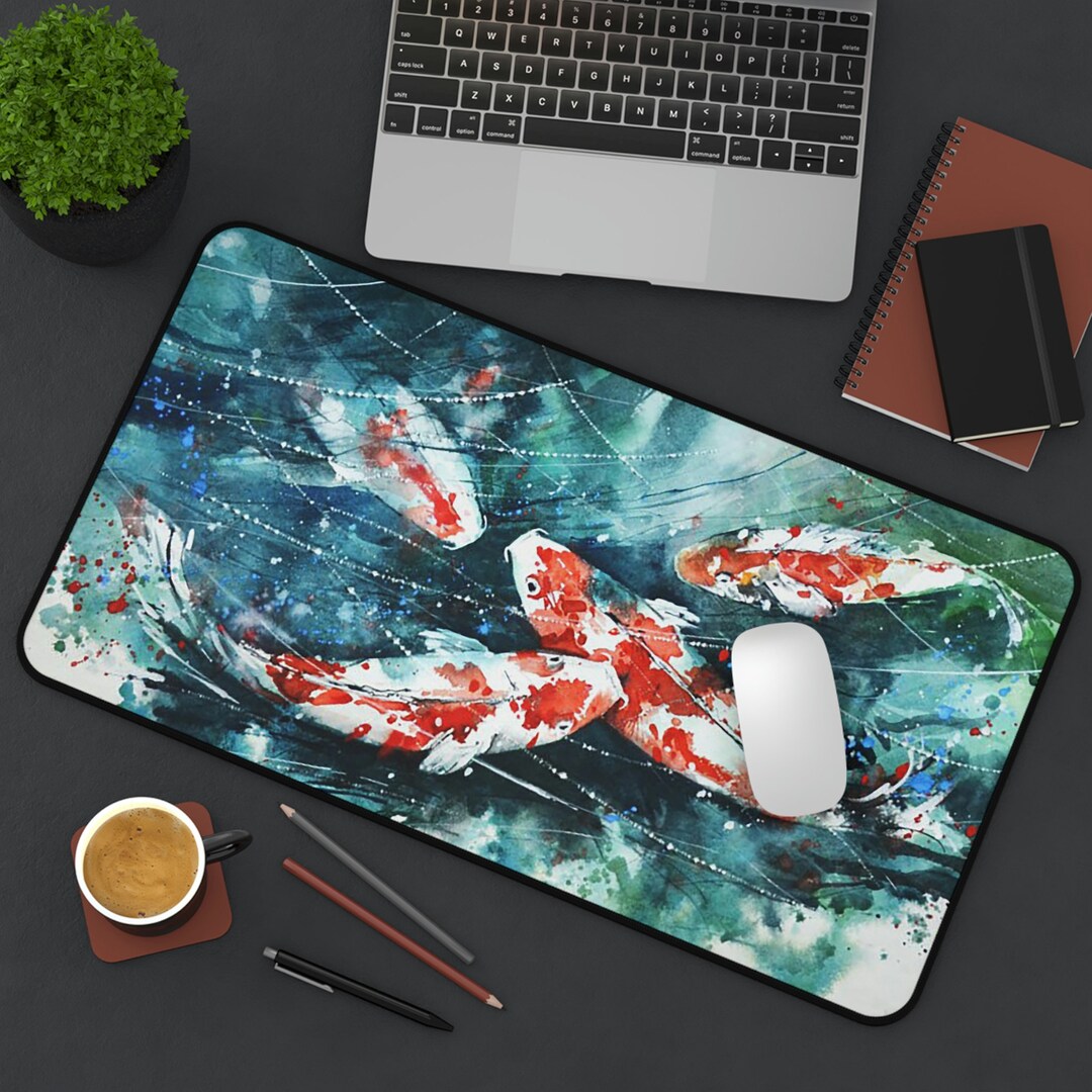 Koi Fish Desk Mat - Etsy