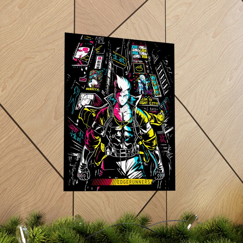 Edgerunners Graffiticore Wall Art, Edge Runner Art, Cyberpunk ...