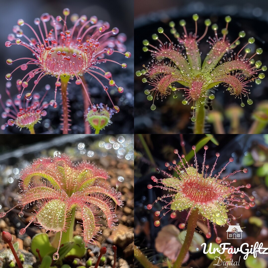 Sundew Stock Sampler Drosera Alicia, Drosera Star, Drosera Sticky Bloom ...