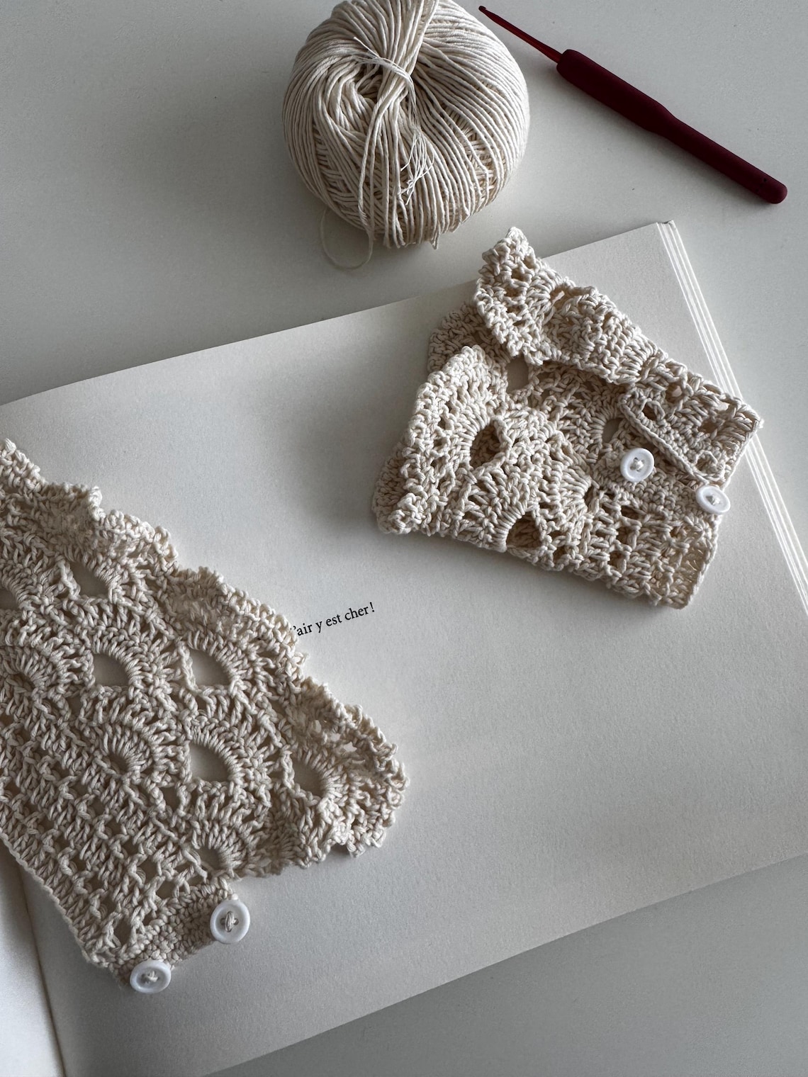 Crochet Lace Cuff Pattern | Buttoned Wrist Cuff | Adjustable Fit ...