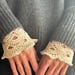 Crochet Lace Cuff Pattern | Buttoned Wrist Cuff | Adjustable Fit ...