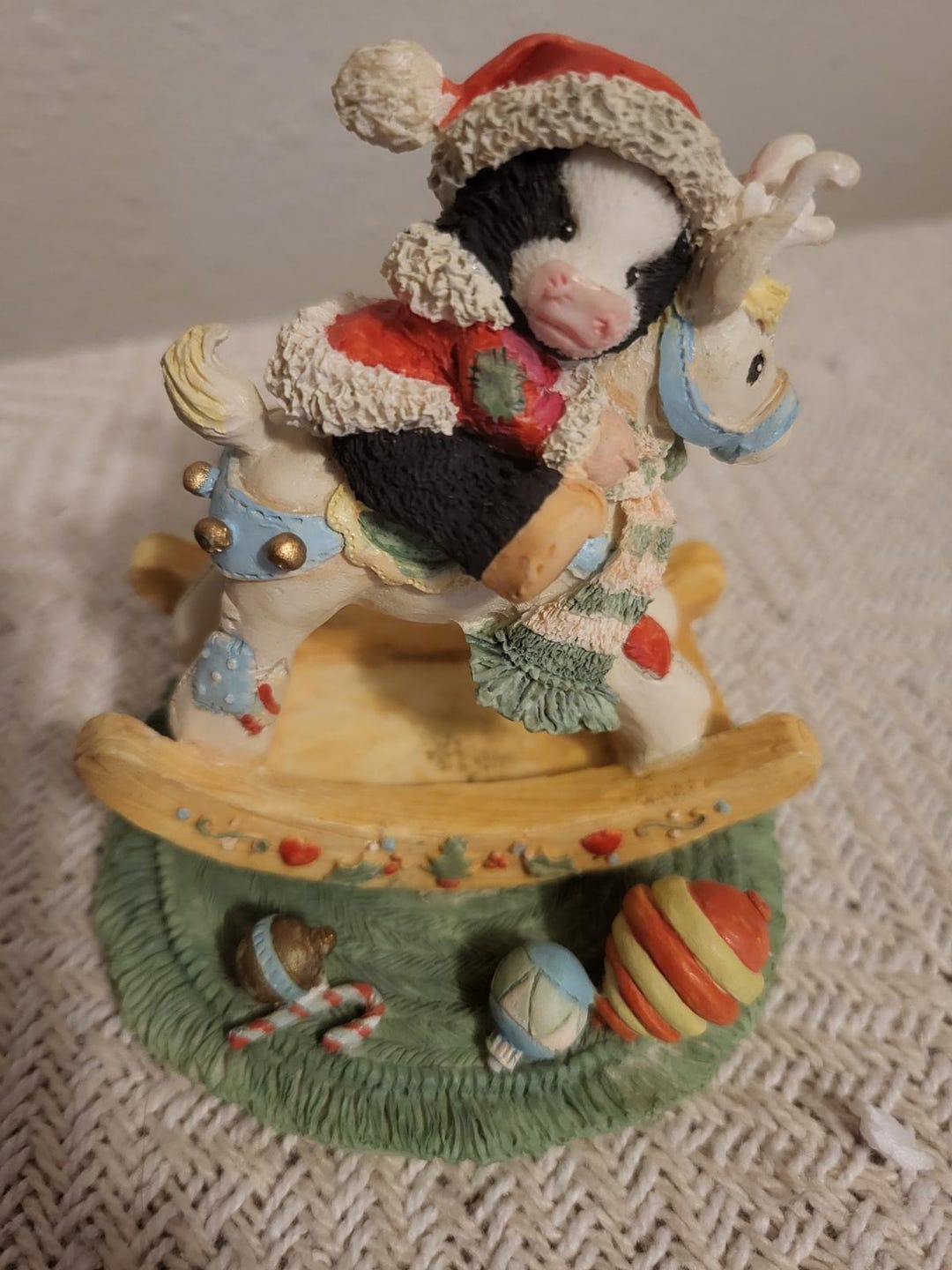 Baby Cow on Rocking Horse - Etsy