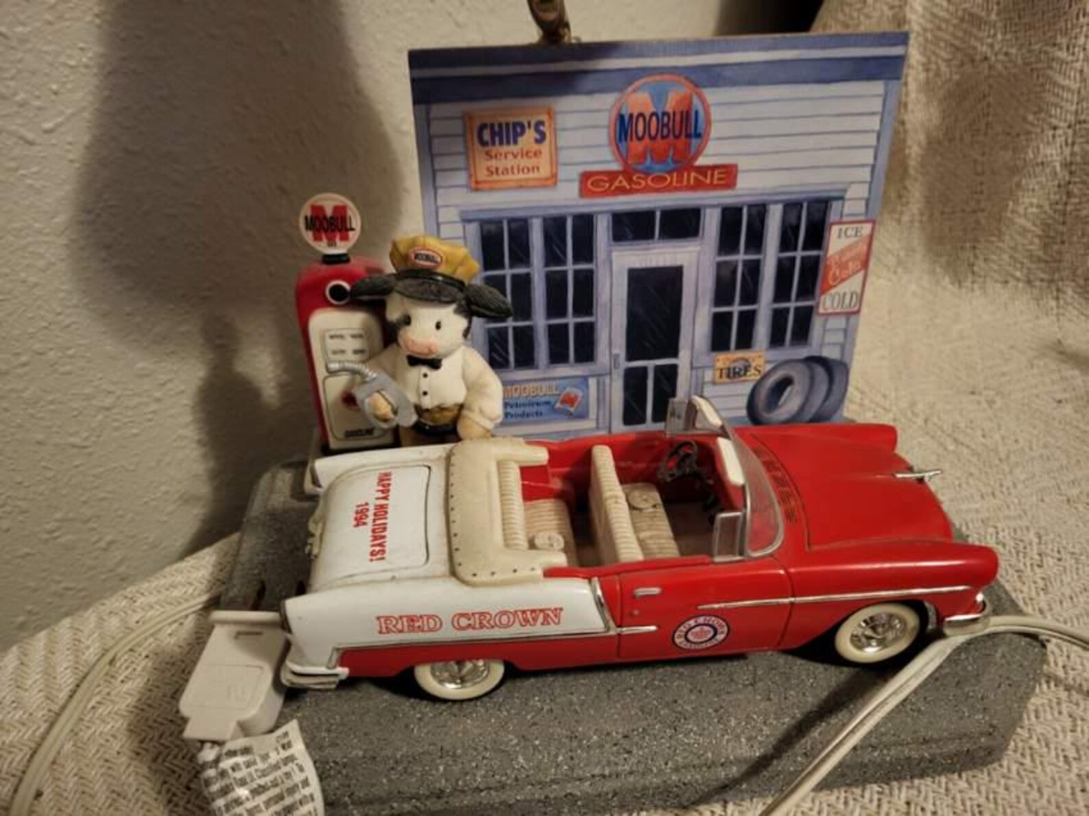 Gas Station Lamp With Mary Moo Moos - Homemade - Etsy
