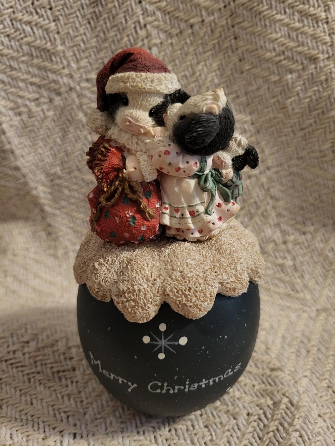 Handmade Mary Moo Moos Merry Christmas Candle Jar - Etsy