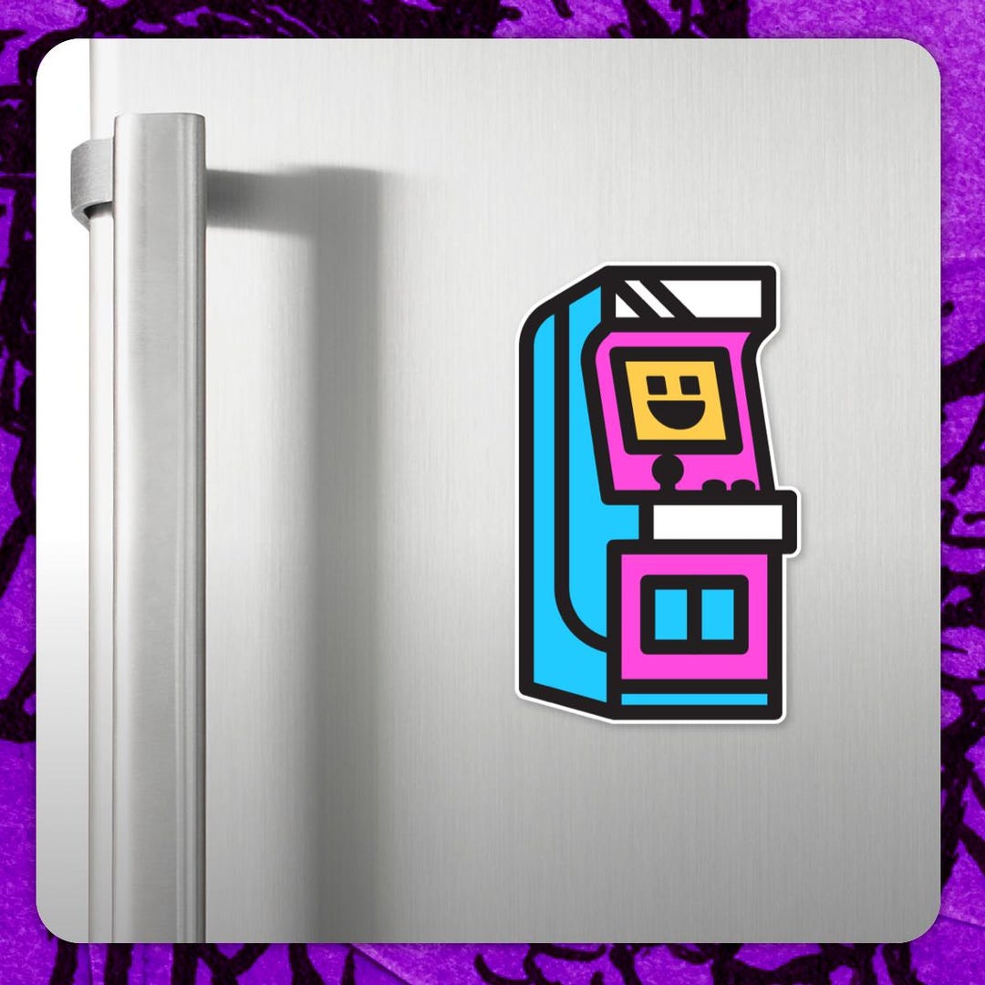 Happy Arcade Cabinet Magnet - Etsy