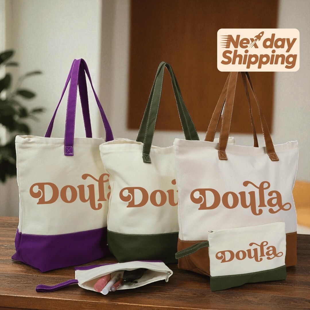 Doula Canvas Tote Bag: Birth Support, Midwife Gift - Etsy